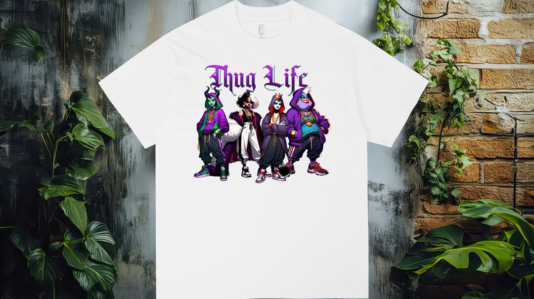 Thug Life Poster Villains Characters Premium Premium Heavyweight T ...