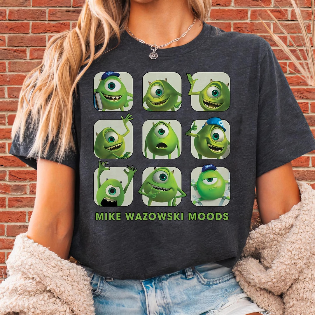 Disney Mike Wazowski Moods Cute Tshirt | Unisex Adult Tee | Hoodie ...