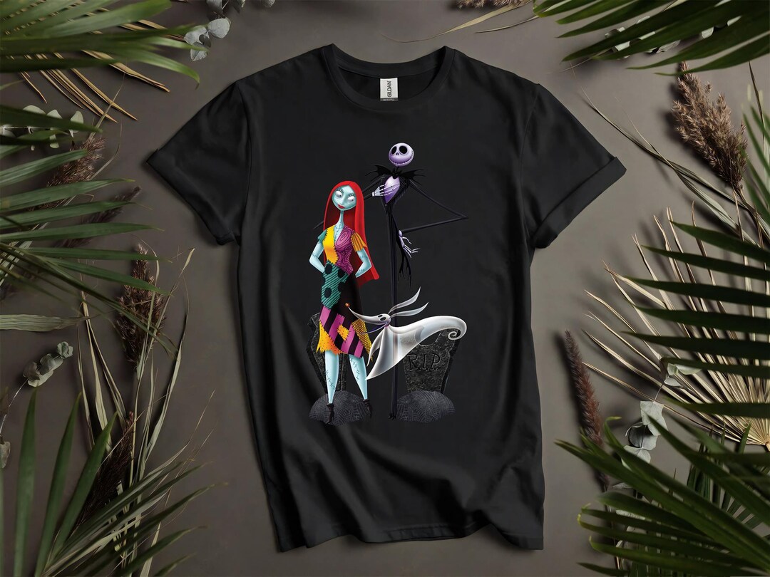 Jack Skellington and Zero Christmas Custom T-shirts for Men, Women, and ...