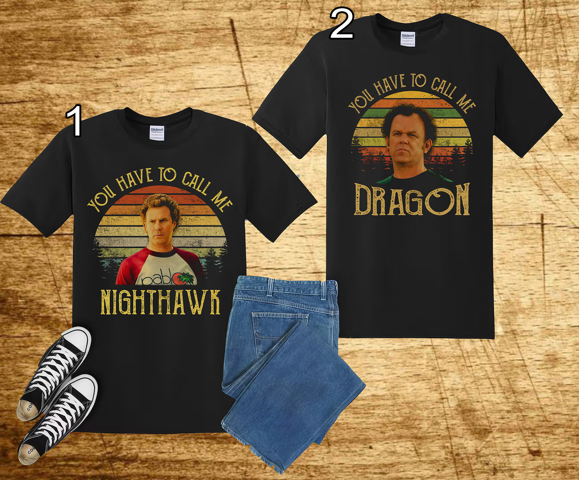 Step Brothers T-shirt Brennan Huff you Have to Call Me Nighthawk AND ...