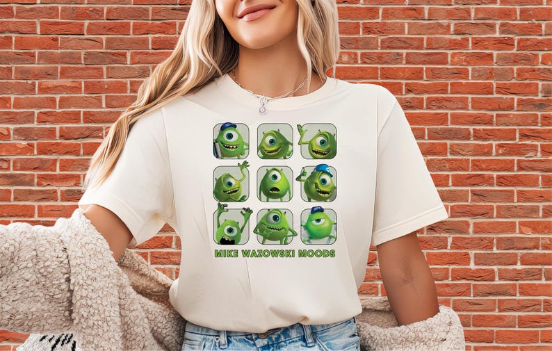Disney Mike Wazowski Moods Cute Tshirt | Unisex Adult Tee | Hoodie ...