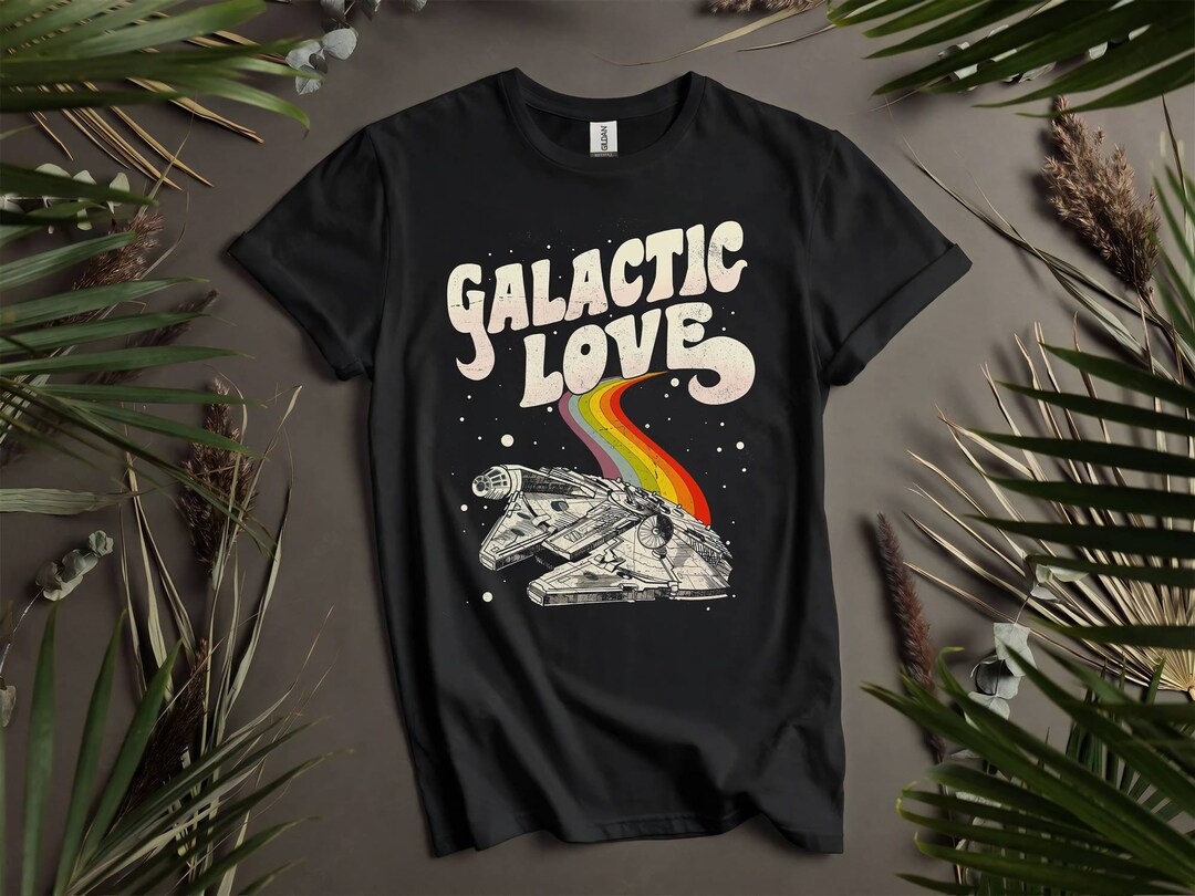 Star Wars Rainbow Millennium Falcon Galactic Custom T-shirts for Men ...