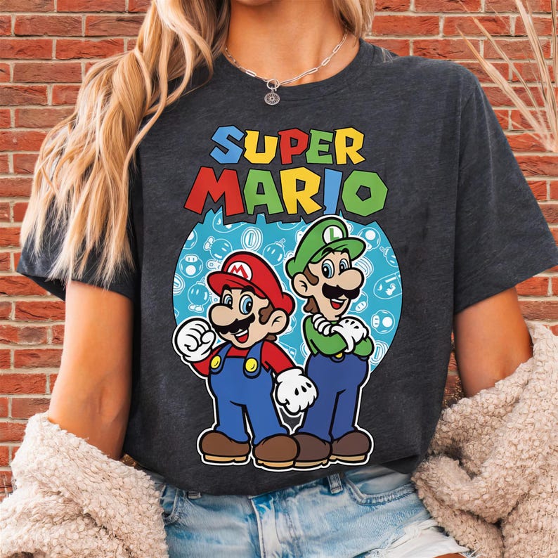 Nintendo Super Mario Luigi Mario Tshirt | Unisex Adult Tee | Hoodie ...