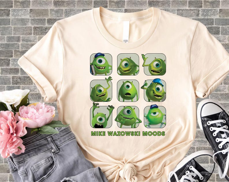 Disney Mike Wazowski Moods Cute Tshirt | Unisex Adult Tee | Hoodie ...