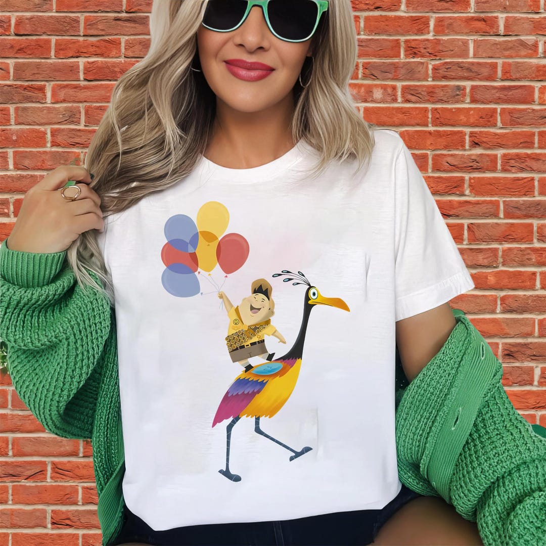 Pixar up Russell Balloons Tshirt | Unisex Adult Tee | Hoodie Sweatshirt ...