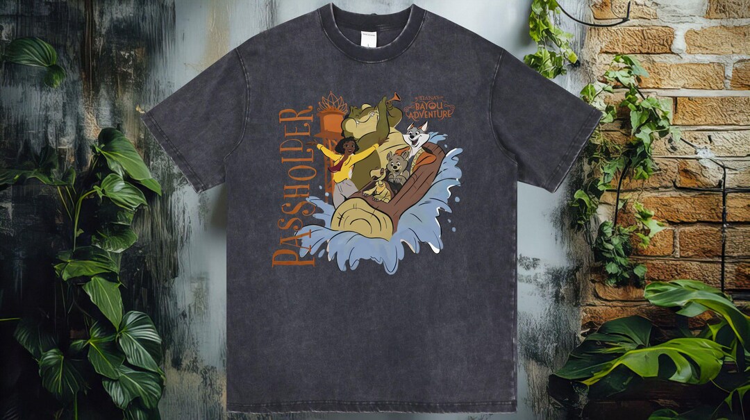 Retro Tianas Bayou Adventurethe Princess and Premium Heavyweight T ...