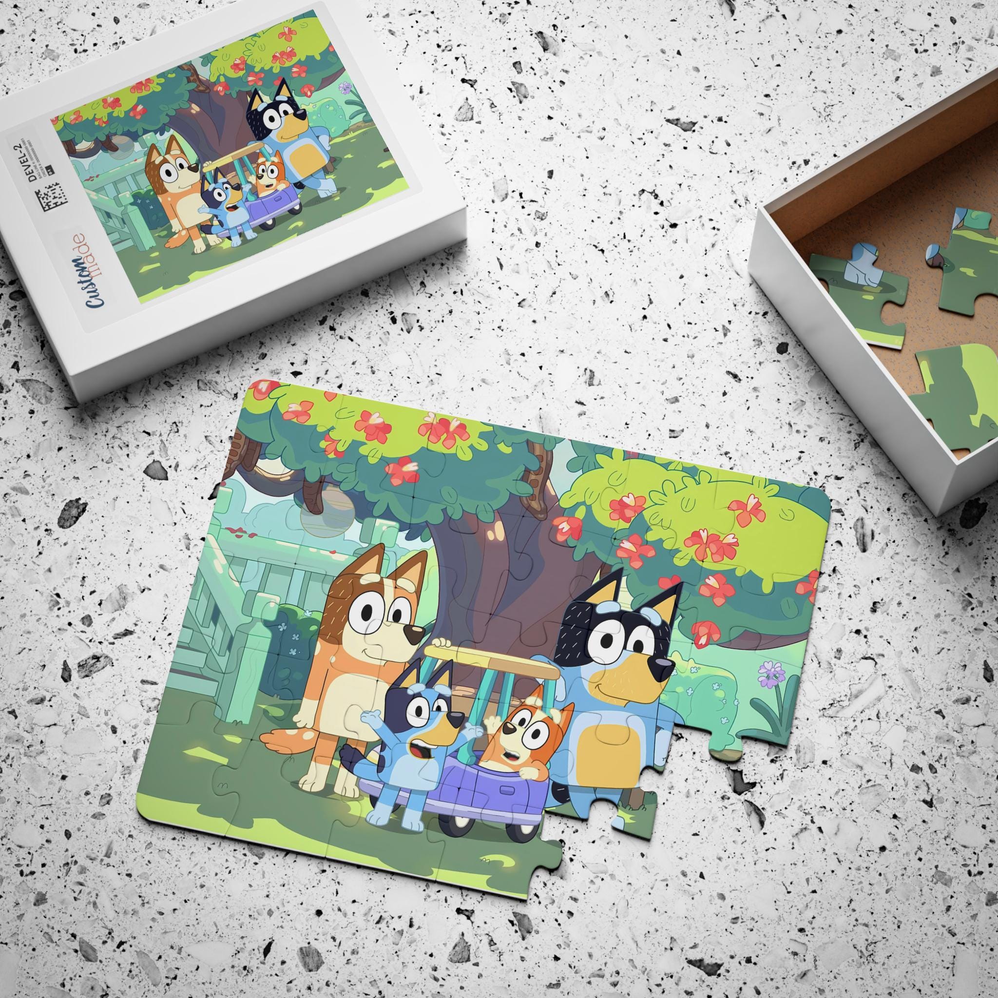 Kids' Puzzle, 30-piece Bluey Jigsaw Puzzle for Children, Educational ...