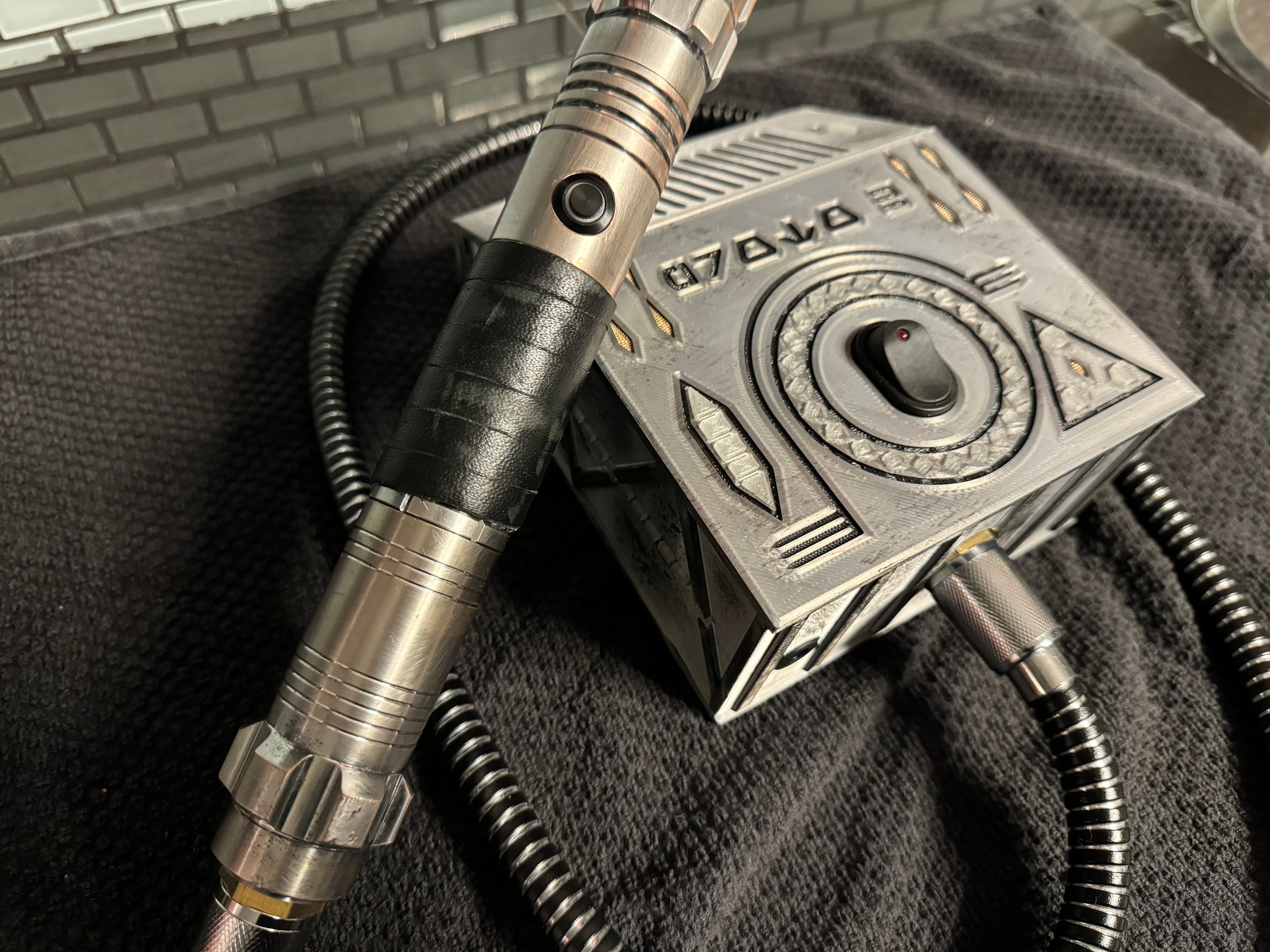 Protosaber SILVER Lightsaber Proffieboard Custom Build Neopixel ...