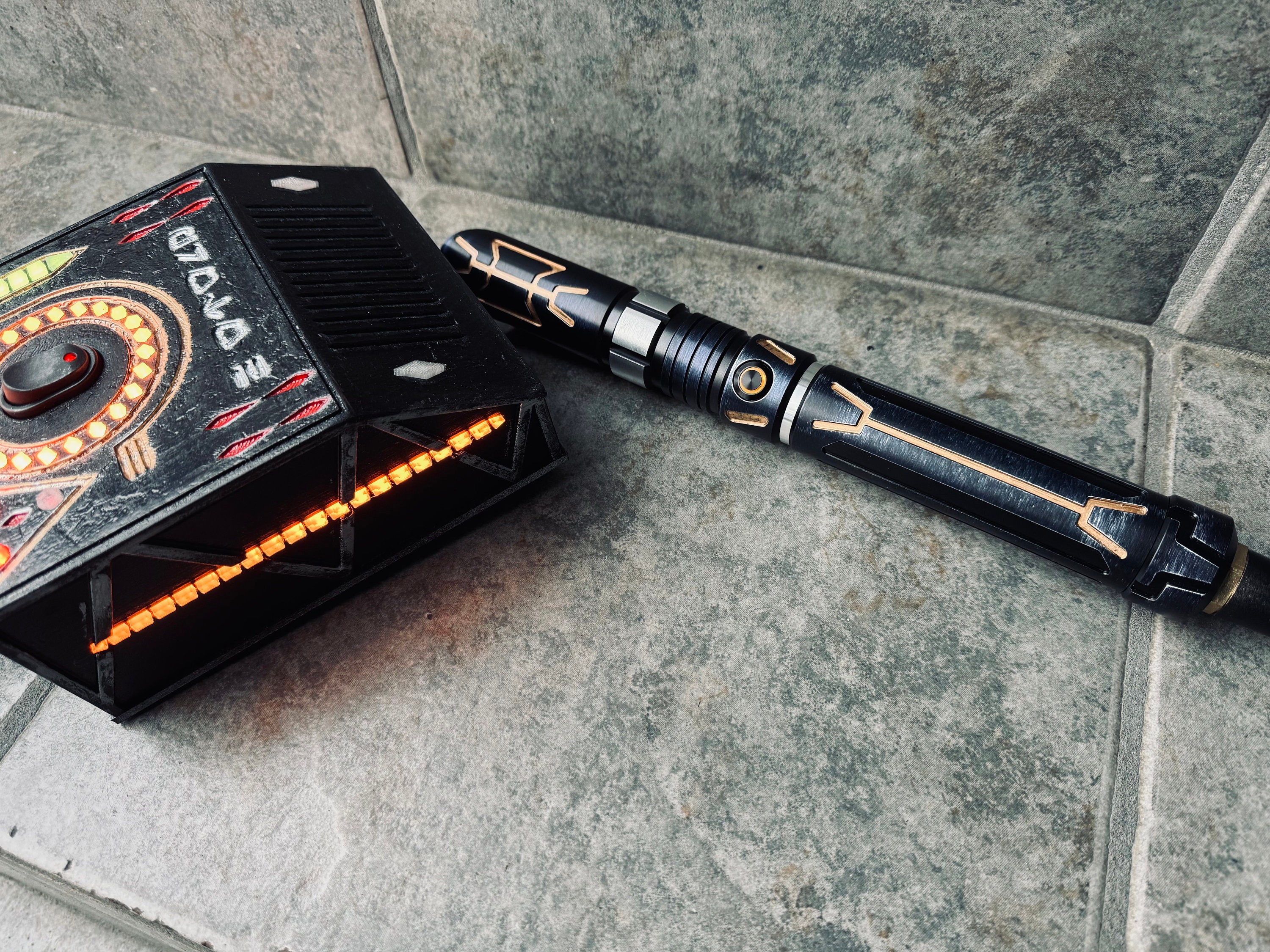 Protosaber BLACK Lightsaber Proffieboard Custom Build Neopixel *light ...