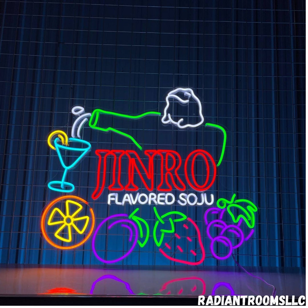 Soju Neon Sign, Korea Soju Led Sign, Custom Neon Sign, Korea Cocktails ...