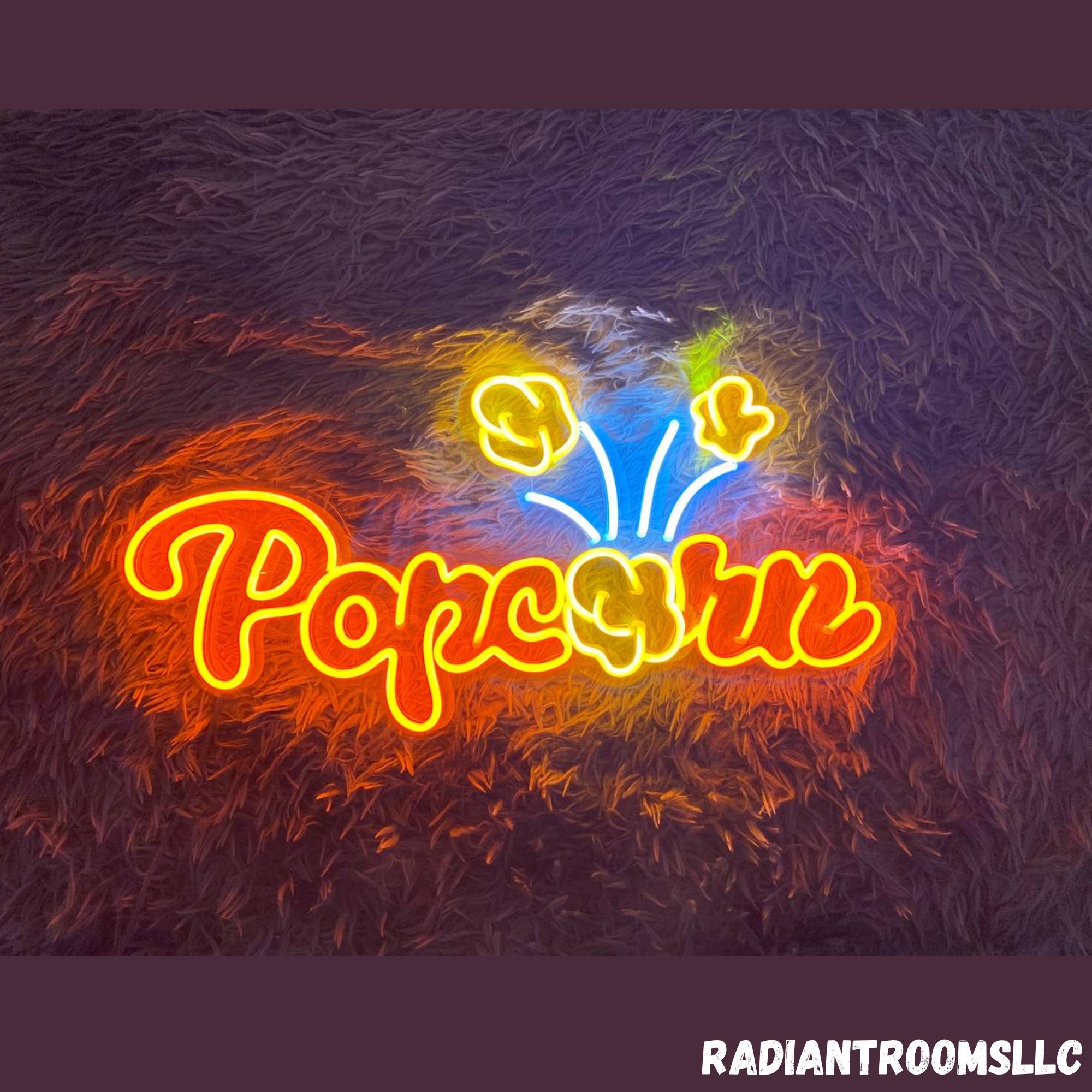 Popcorn Neon Sign, Popcorn Led Light, Popcorn Lover Best Gifts, Custom ...