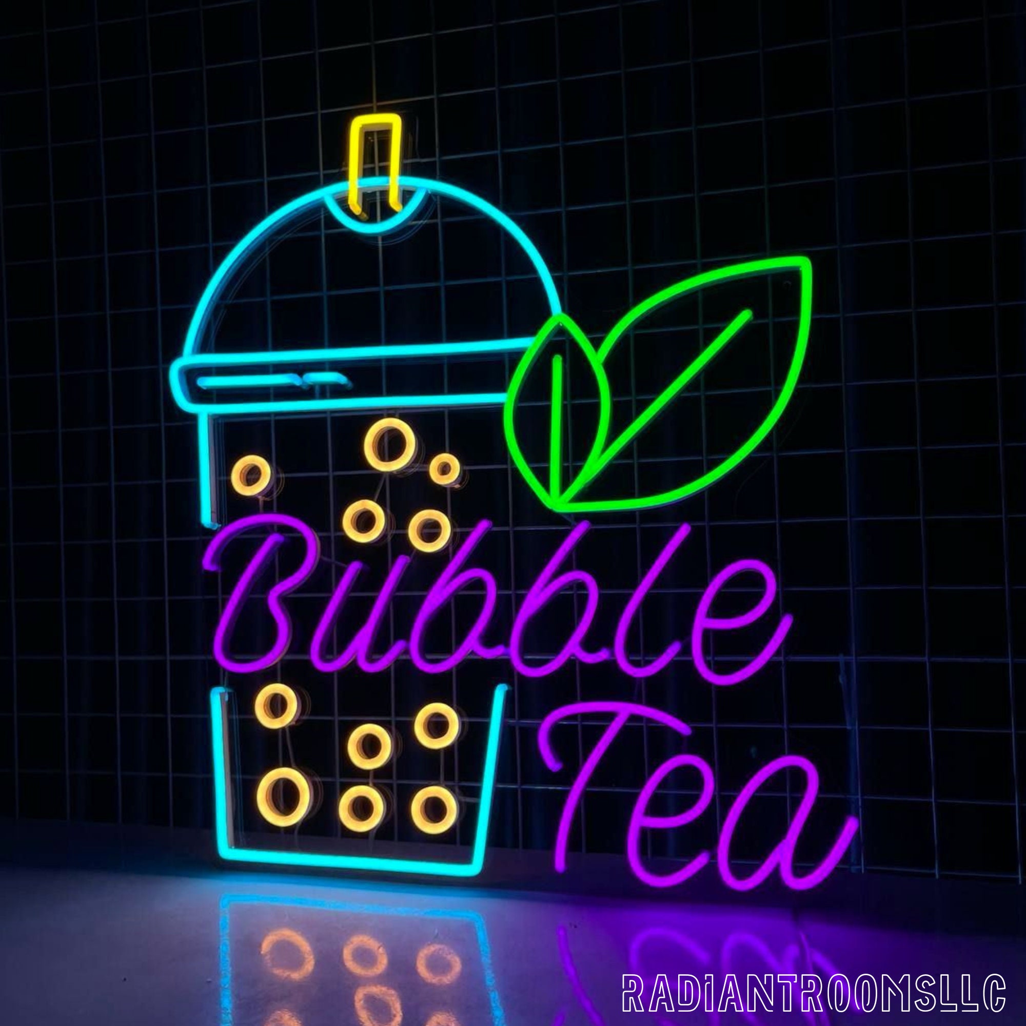 Bubble Tea Neon Sign, Bubble Tea Led Light Sign, Bubble Tea Shop ...