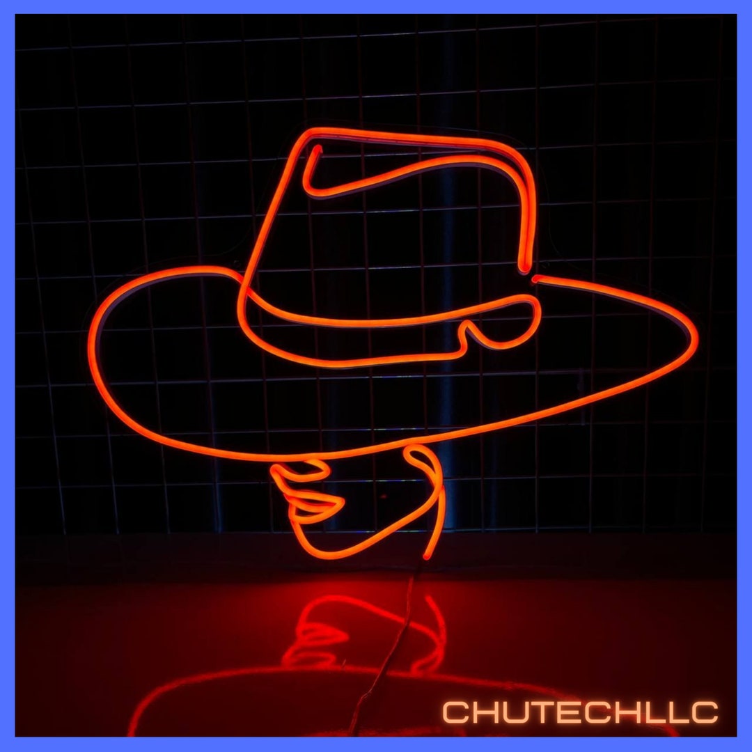 Cowboy Neon Sign, Western Man Neon Sign, Custom Cowboy Neon Light, Bar ...