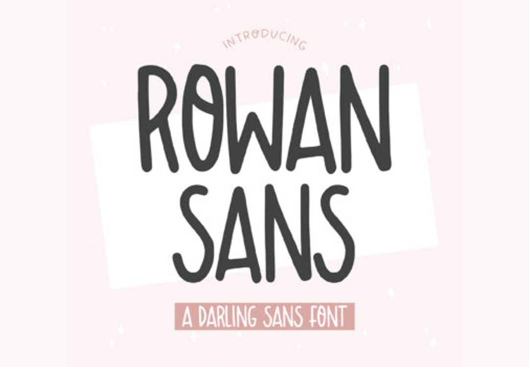 Rowan Sans Font, Script Font, Handwritten Font, Cursive Font, Signature ...