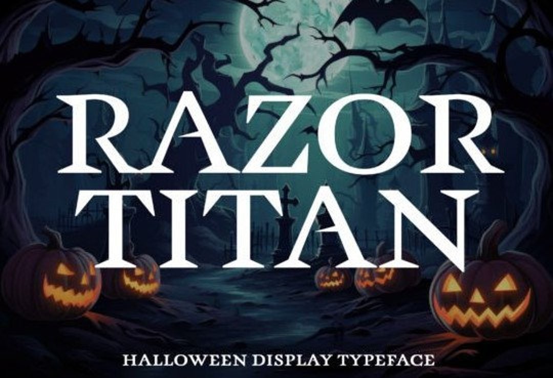 Razor Titan Font, Cricut Font, Calligraphy Font, Modern Font, Fonts for ...