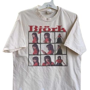 Bjork T-shirt, Vintage Unisex Bjork Logo Tee, Unisex Men Women Hoodie ...