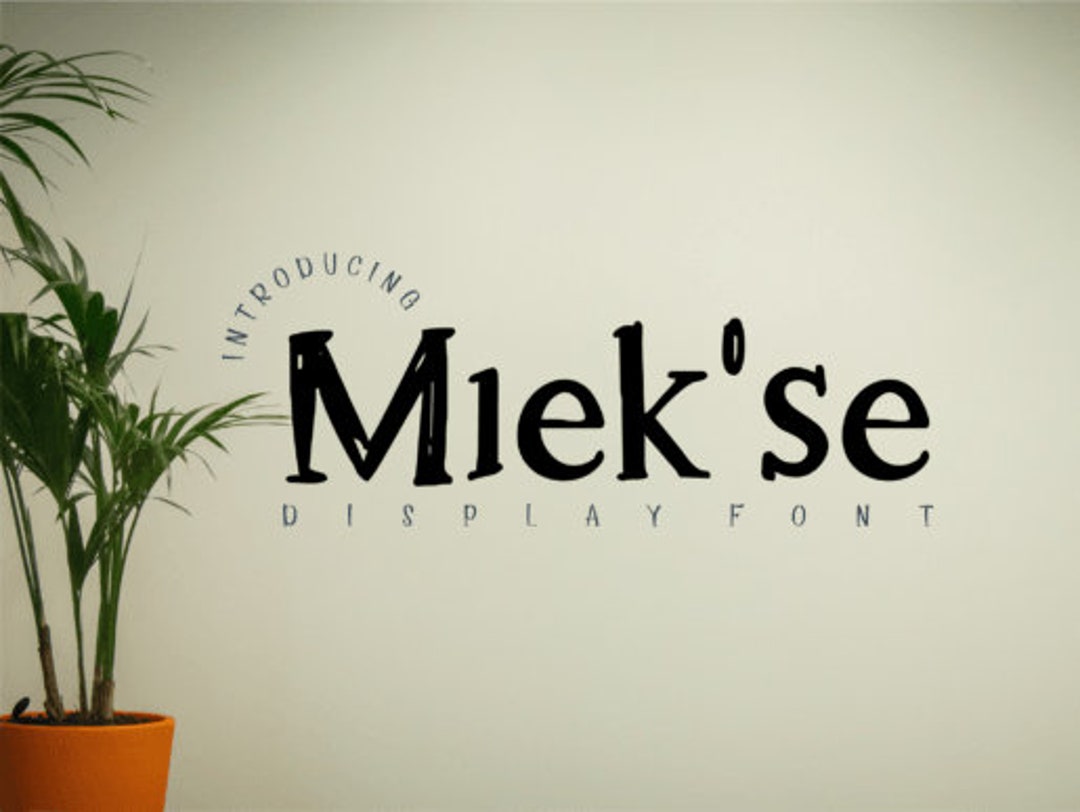Miek'se Font, Modern Font, Calligraphy Font, Wedding Font, Retro Font ...
