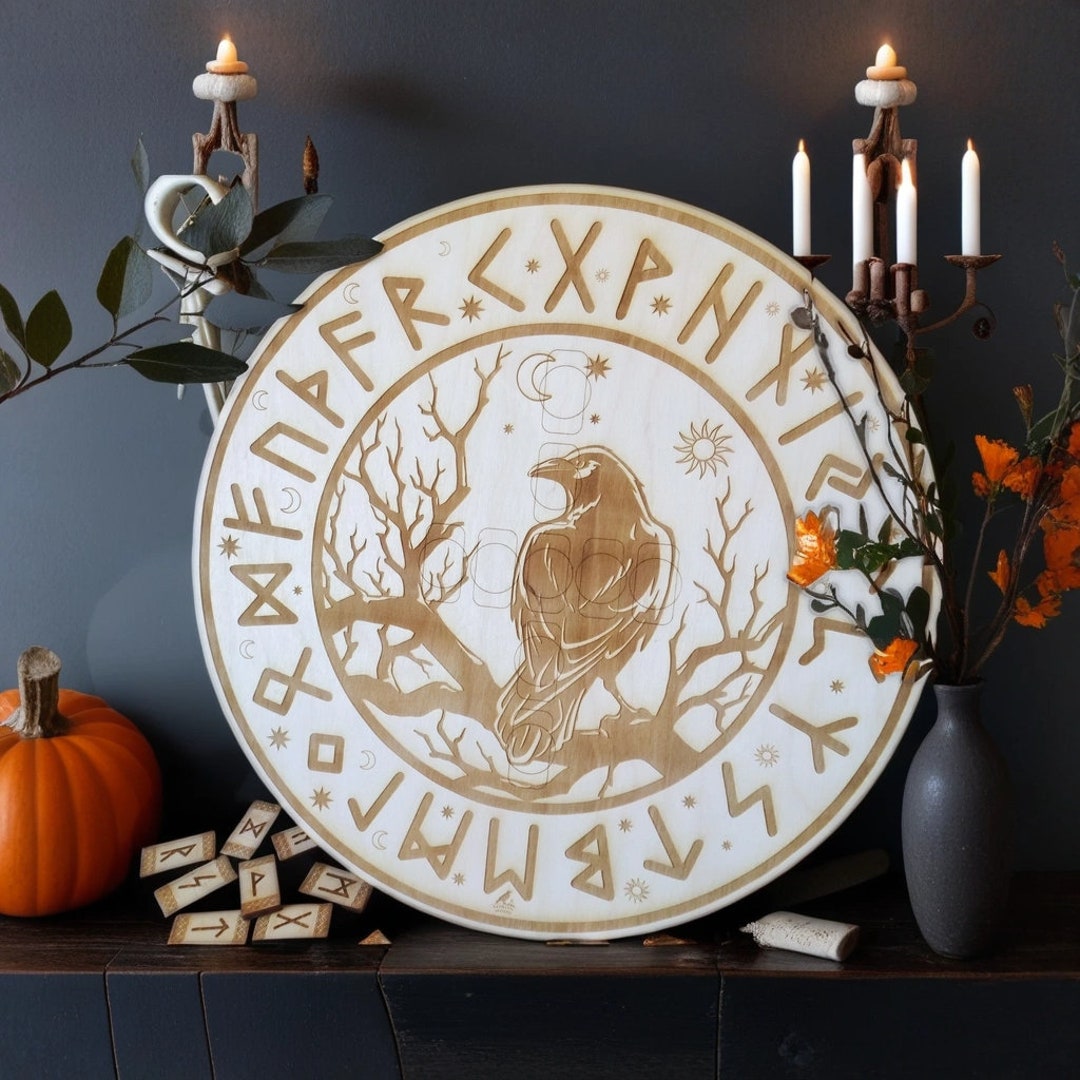 Divination Board for Runes With Runes Set,casting Board, Fortune Teller ...