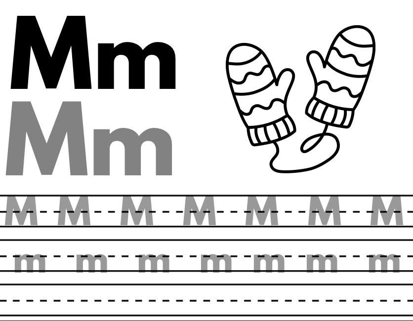 Uppercase & Lowercase Letter Tracing - Etsy