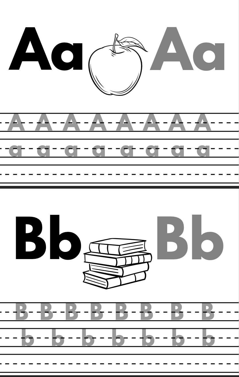 Uppercase & Lowercase Letter Tracing - Etsy