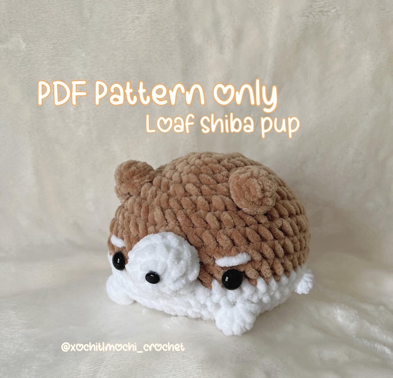 Loaf Shiba PDF Pattern - Etsy