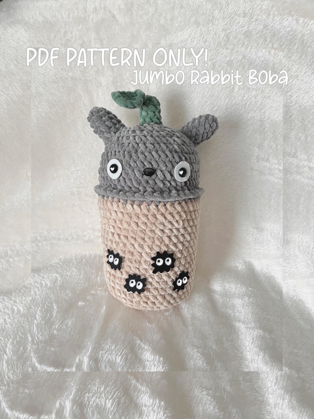 Jumbo Rabbit Boba Pattern - Etsy