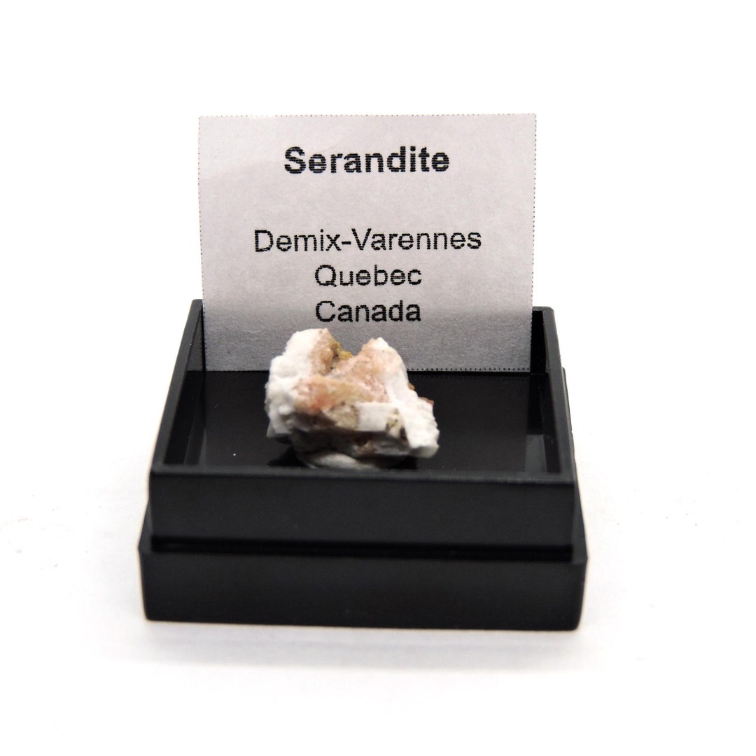 Serandite in Micromount Box Mineral Specimen - Etsy