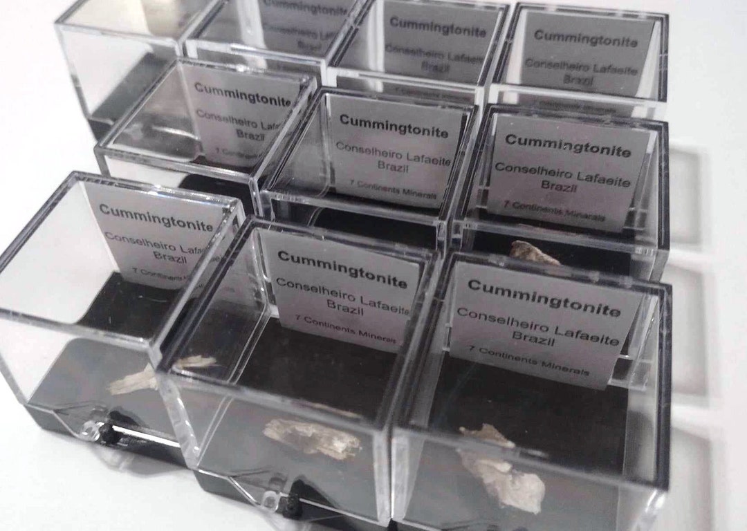 Cummingtonite in Perky Box Thumbnail Mineral Specimen - Etsy