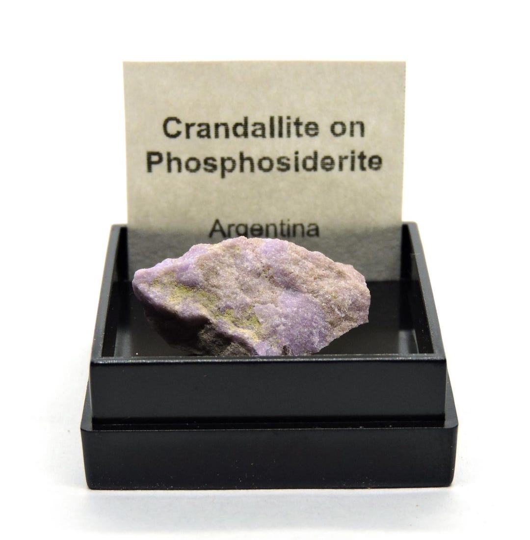 Phosphosiderite in Micromount Box Thumbnail Mineral Specimen - Etsy