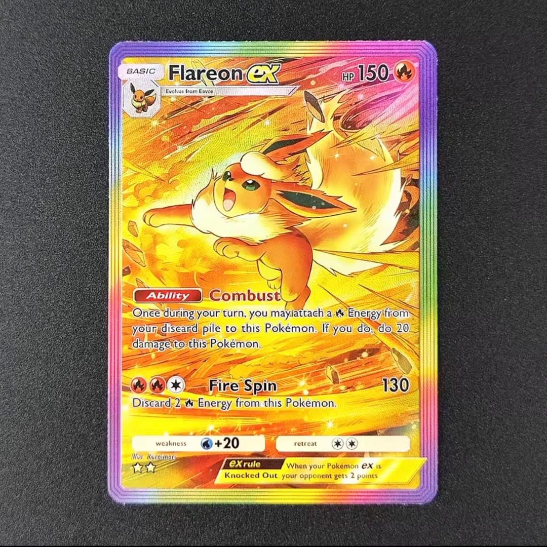 Pokémon Pocket - Flareon EX Inspired Replica Card – Pocket App Style ...