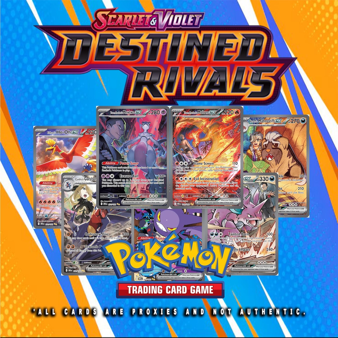 Pokémon Proxy Card – Destined Rivals – Foil Finish – Collector Quality ...