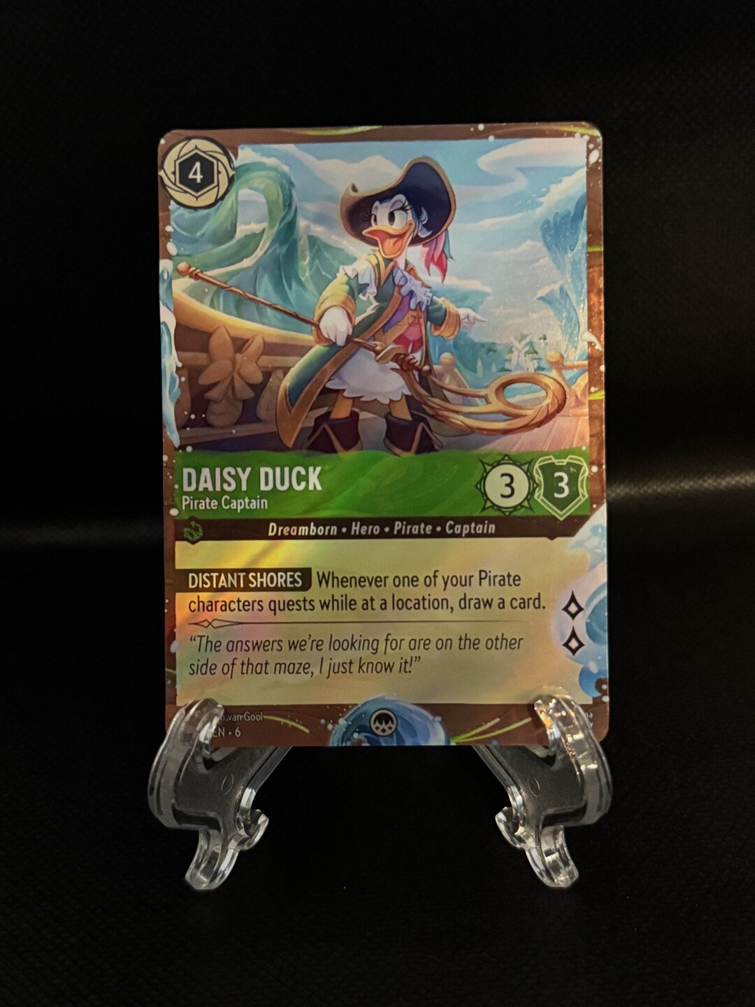 DCL Promo - Daisy Duck Pirate Captain – Foil Finish – High Quality ...
