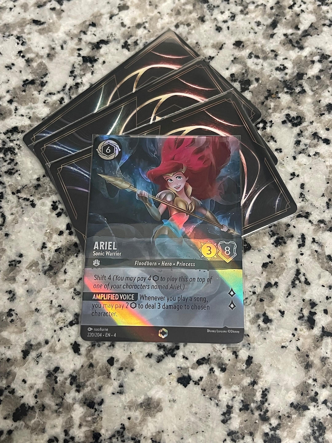Ariel Sonic Warrior Lorcana Enchanted Proxy/orca Foil - Etsy