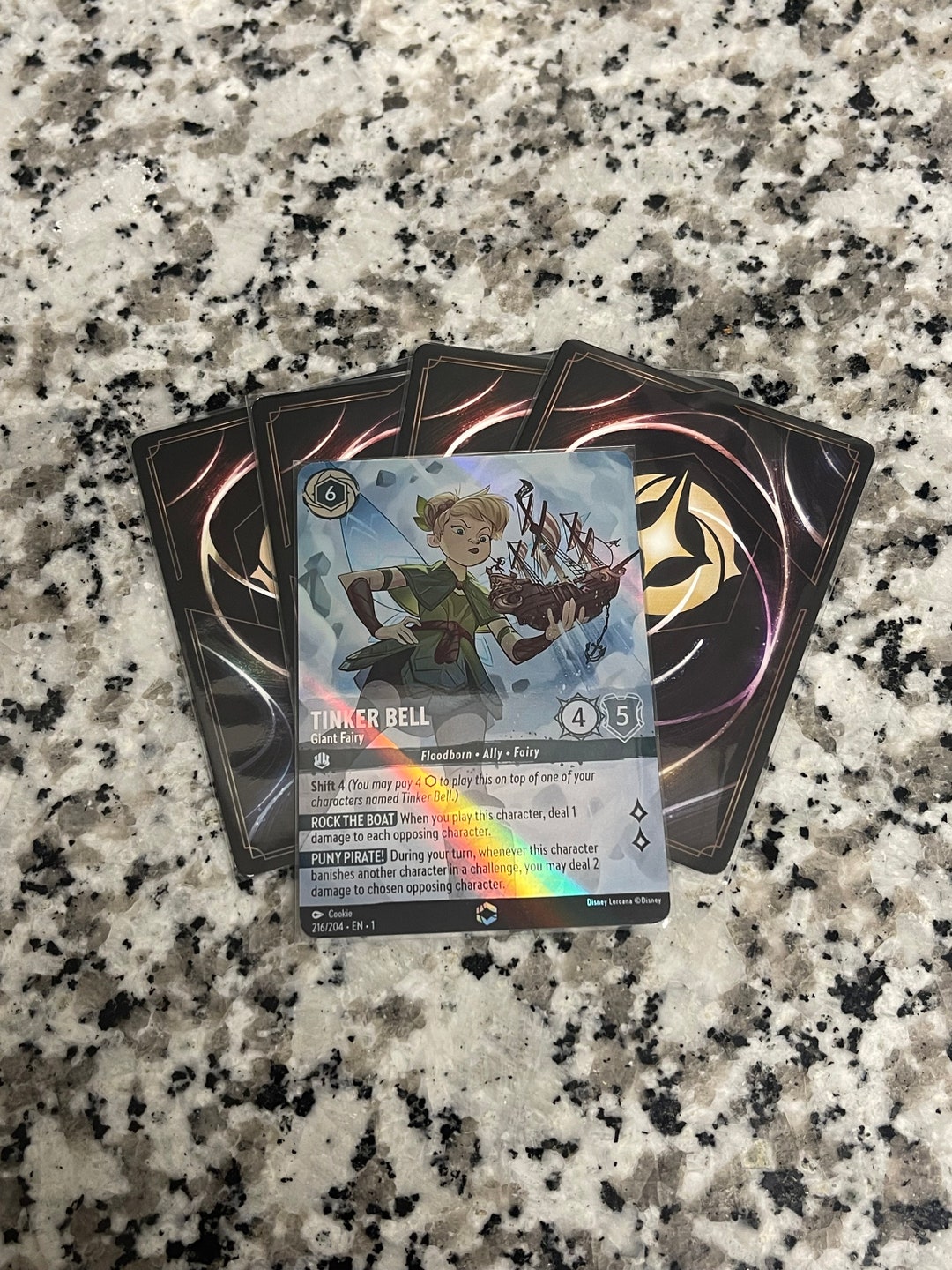 SET 1 Tinker Bell Giant Fairy Lorcana Enchanted Proxy/orca Foil - Etsy