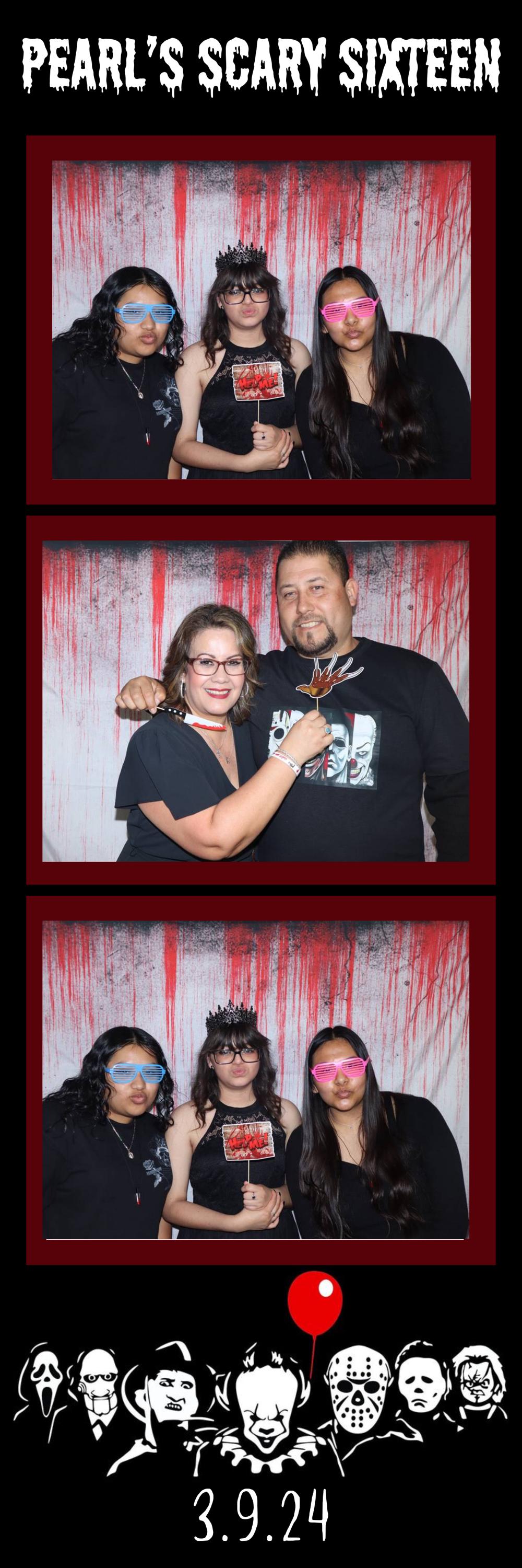 Horror Photo Booth Template | Creepy Photo Booth Strip Template ...