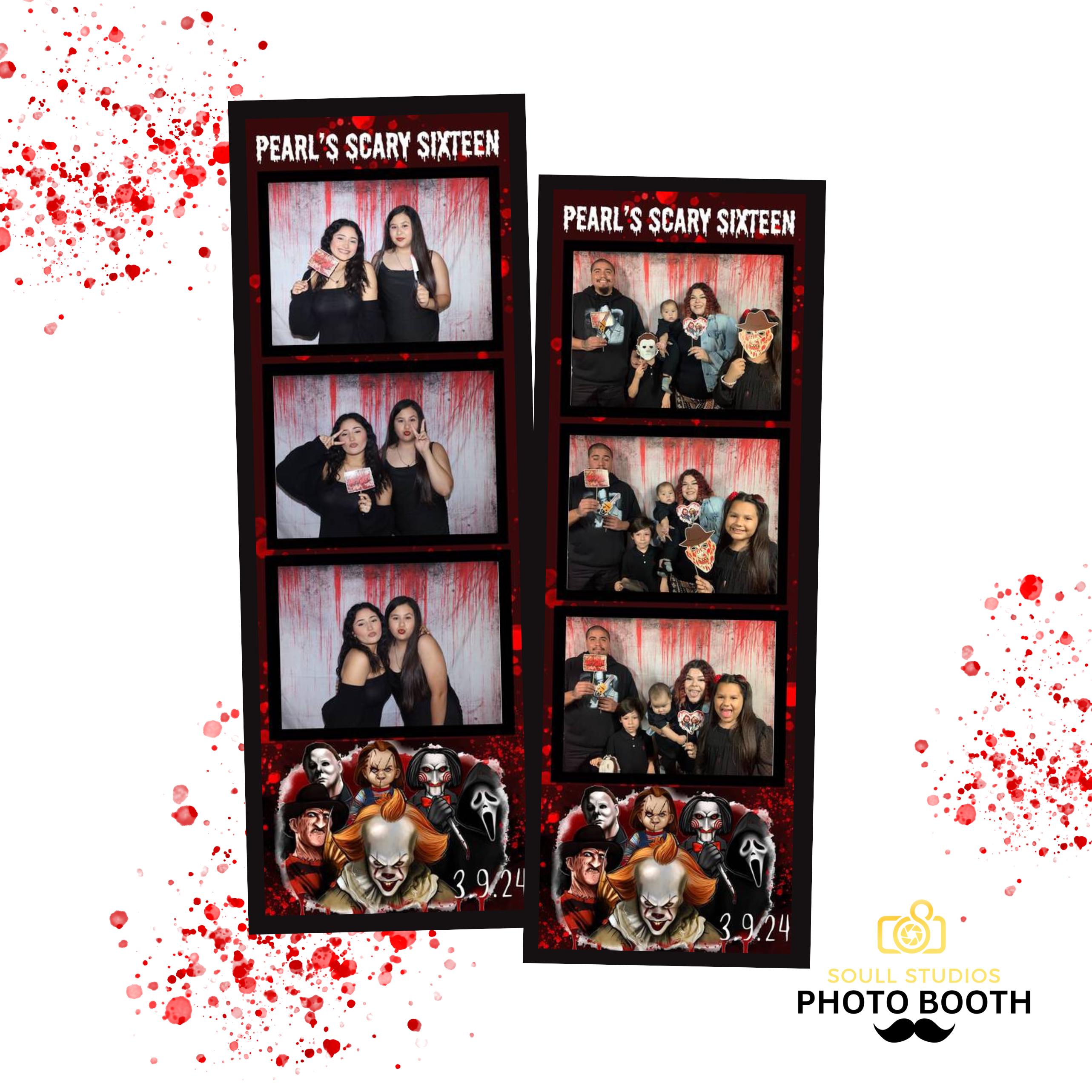 Scary Movie Template, Photo Booth Strip Template, Halloween Photo Booth ...