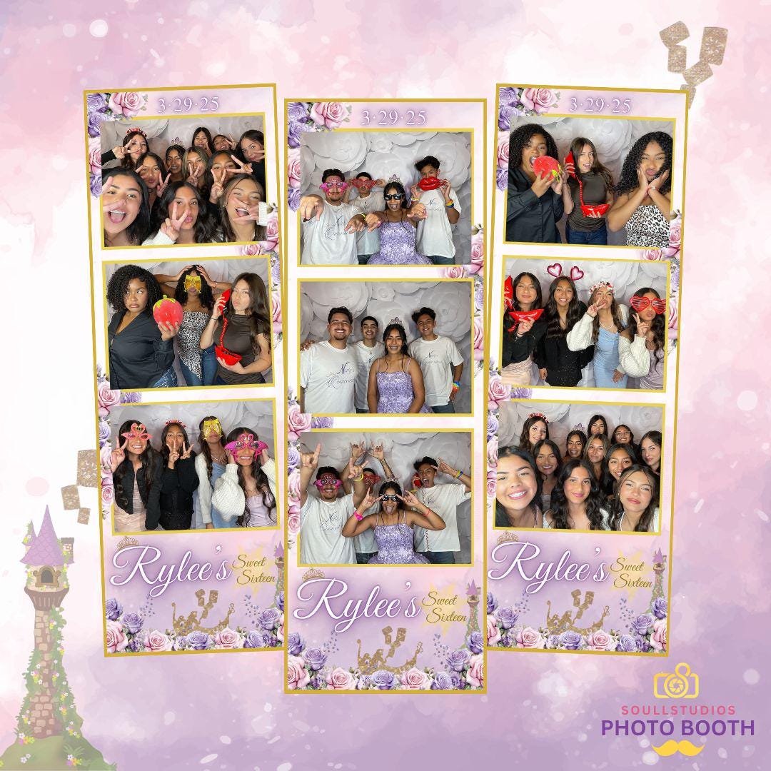 Tangled Photo Booth Template: Fairytale Quinceañera Overlay (PSD & PNG ...