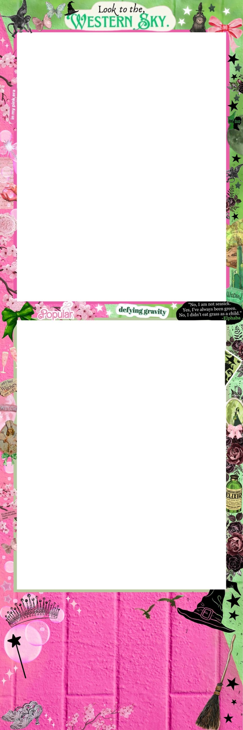 Wicked Inspired Photo Booth Template - Etsy