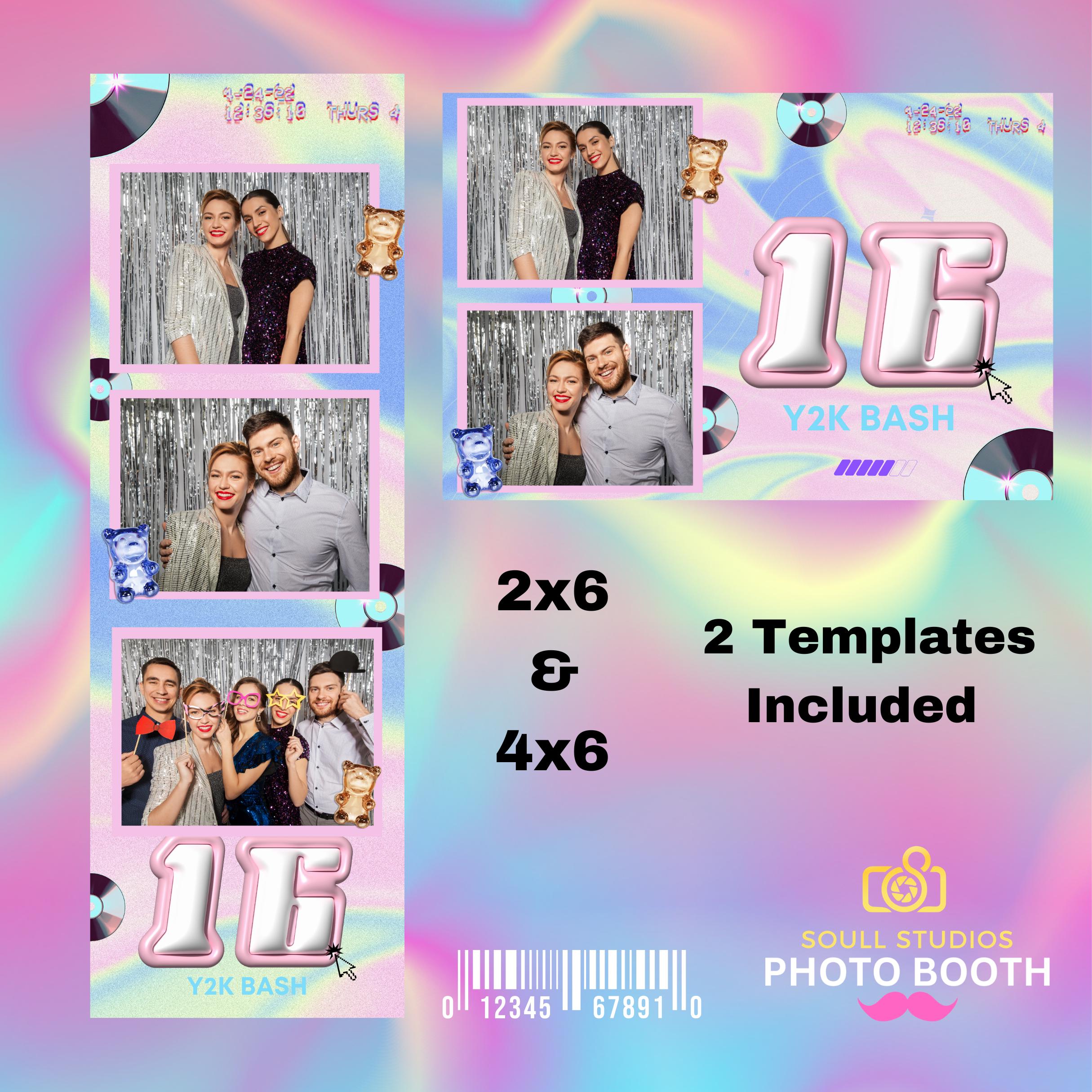 Photobooth Template, Y2k Photo Booth Strip, Y2k Photo Booth Overlay ...