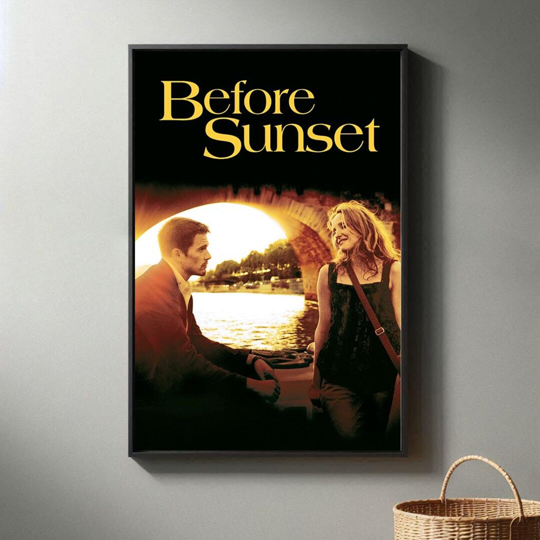 Before Sunset Movie Poster | High Quality Canvas Print I 2024 Movie ...