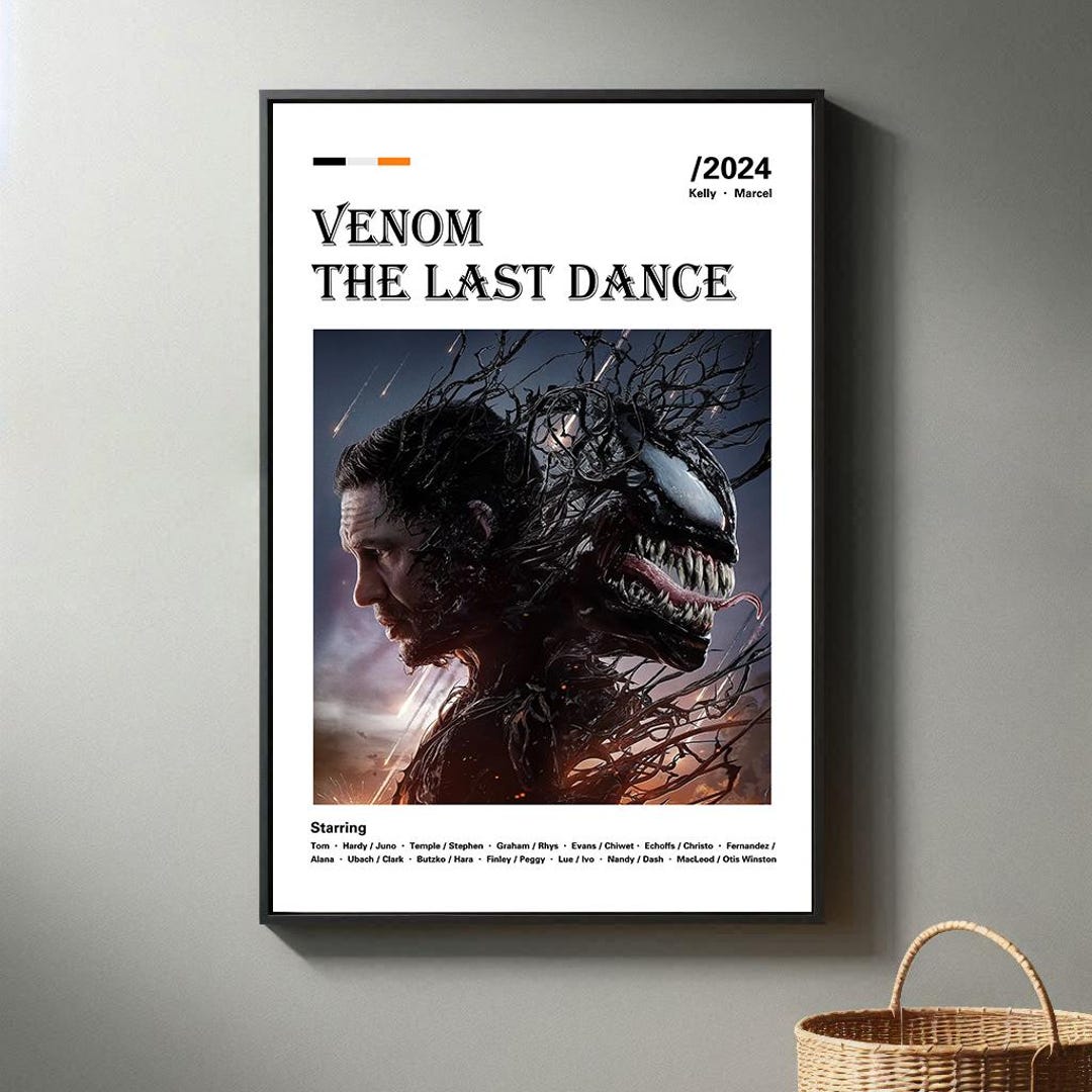 Venom the Last Dance Movie Poster | High Quality Canvas Print I ...