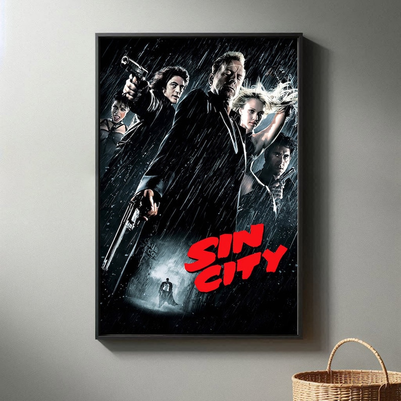 Sin City Movie Posters | High Quality Canvas Print I 2024 Movie Poster ...