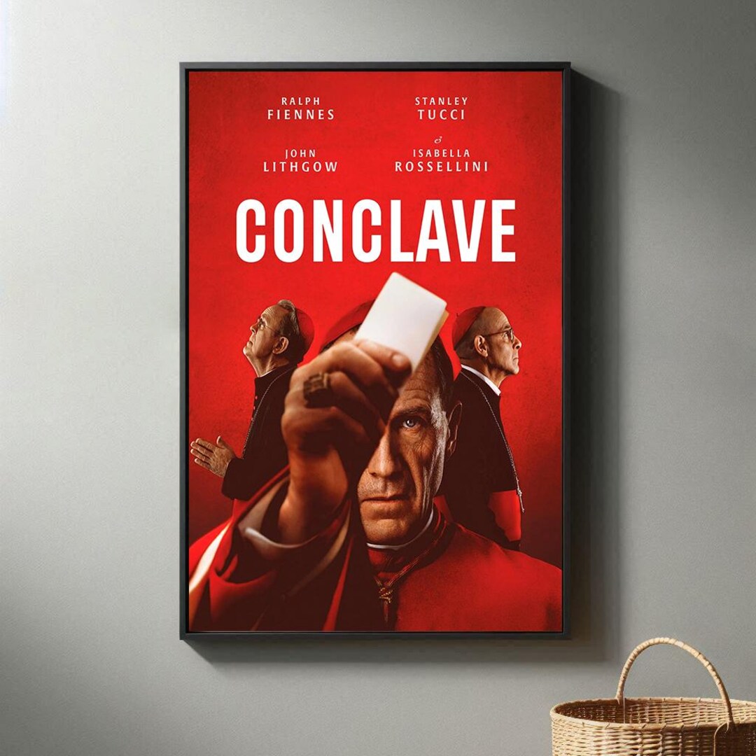 Conclave Movie Poster | High Quality Canvas Print I 2025 Movie Poster ...
