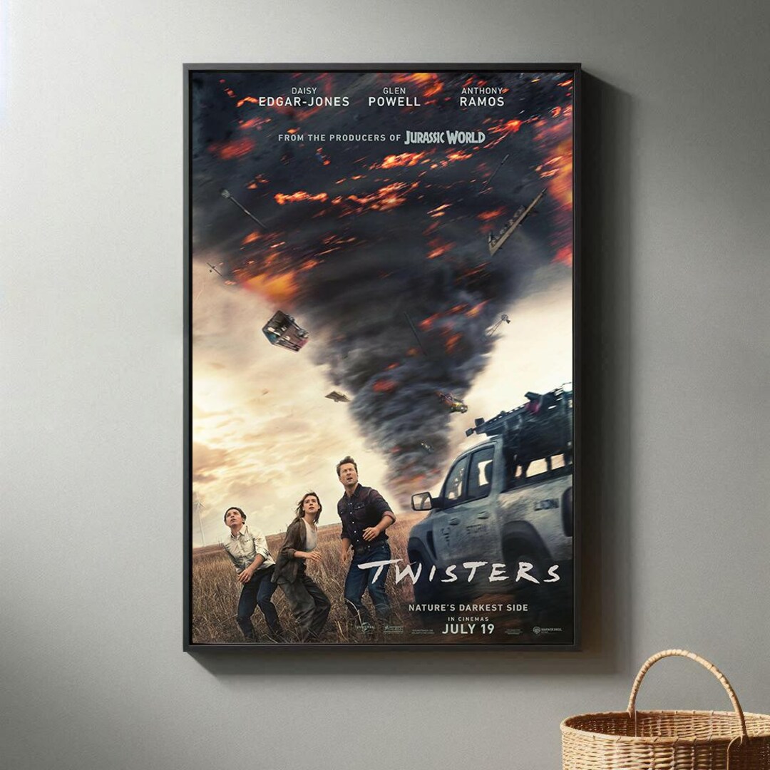 Twisters Movie Poster | High Quality Canvas Print I 2024 Movie Poster ...