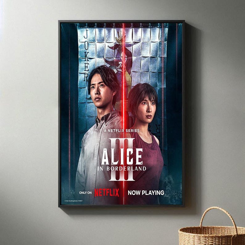 Alice in Borderland Movie Poster | High Quality Canvas Print I 2025 ...
