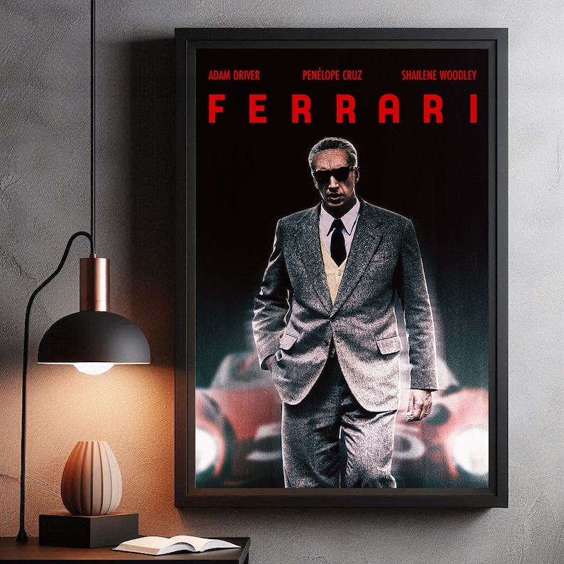 Ferrari Movie Posters | High Quality Canvas Print I 2024 Movie Poster ...