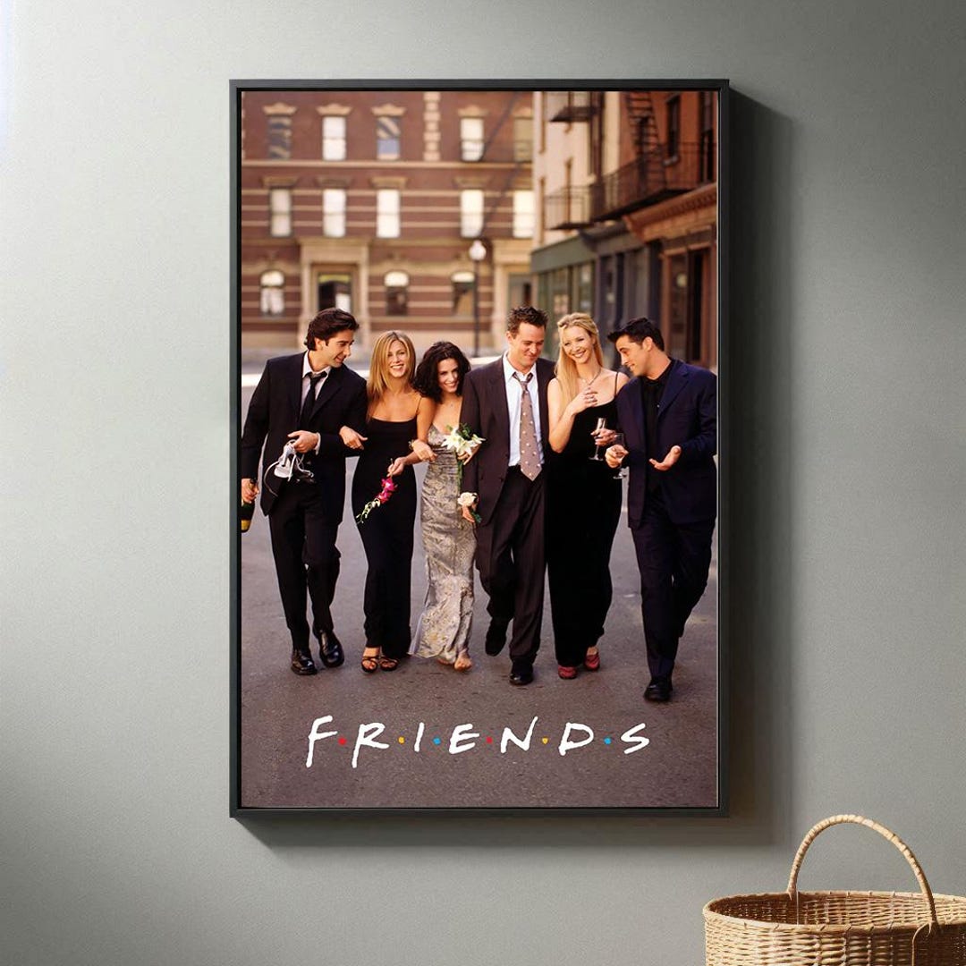Friends Season 1 TV Poster High Quality Canvas Print I 2024 Movie ...