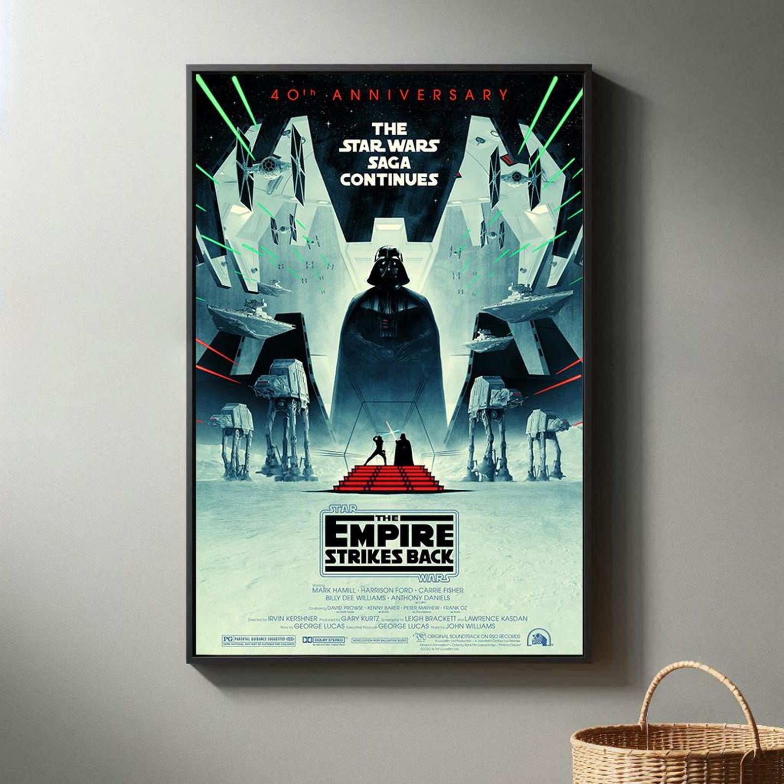 The Empire Strikes Back Movie Poster | High Quality Canvas Print I 2024 ...