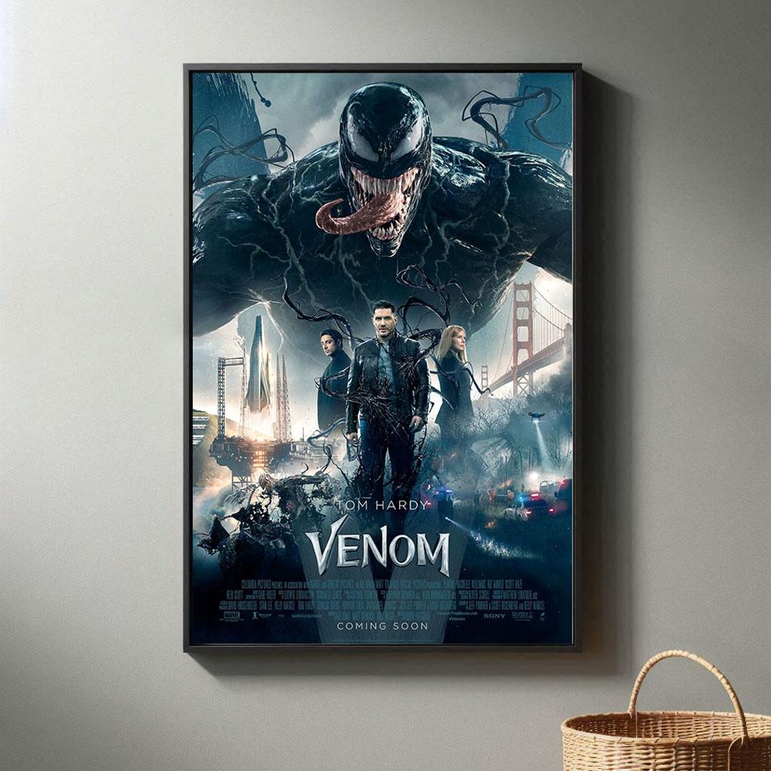 Venom (2018) Movie Posters | High Quality Canvas Print I 2024 Movie ...