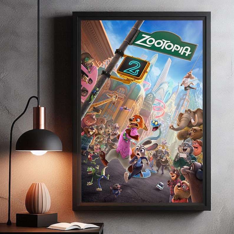 Zootopia 2 Movie Poster | High Quality Canvas Print I 2025 Movie Poster ...